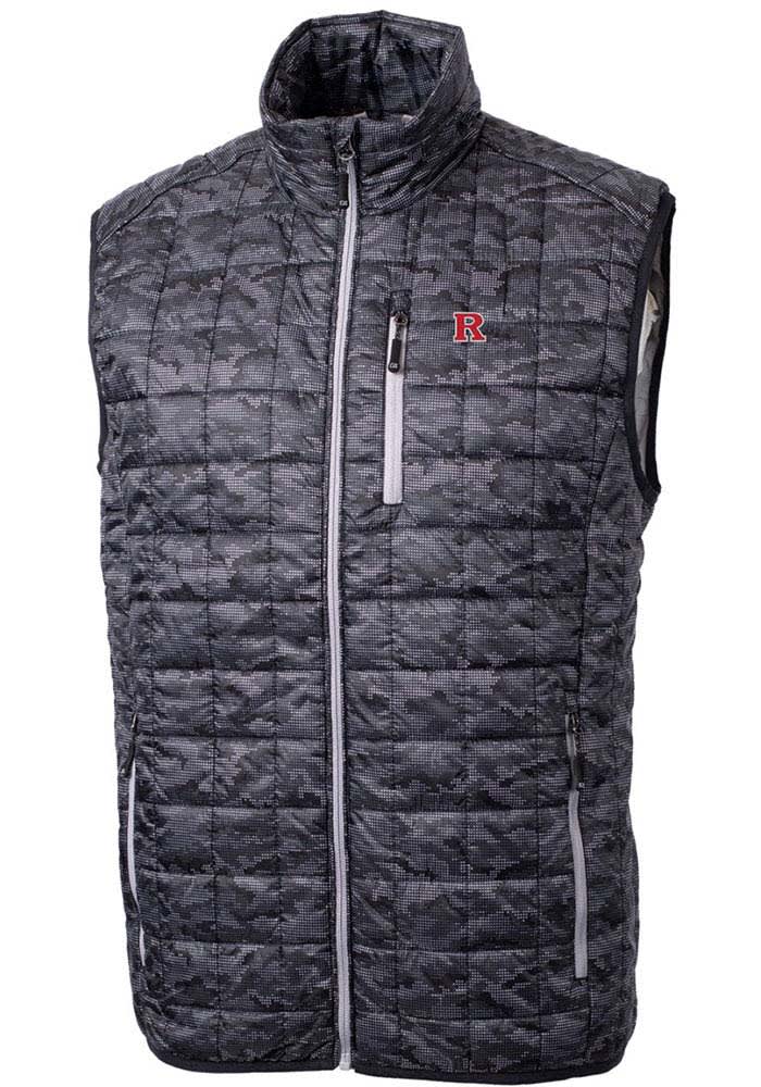 Cutter and Buck Rutgers Scarlet Knights Mens BLACK Rainier PrimaLoft ...