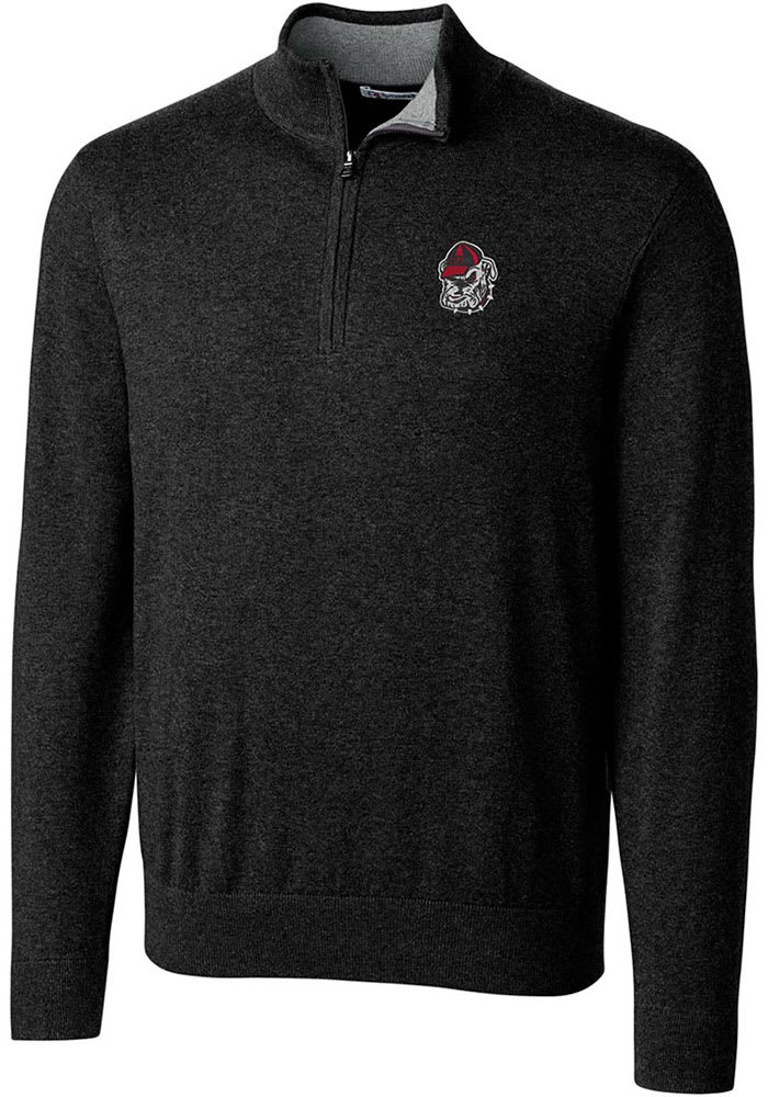 Cutter and Buck Georgia Bulldogs Lakemont Pullover - Black