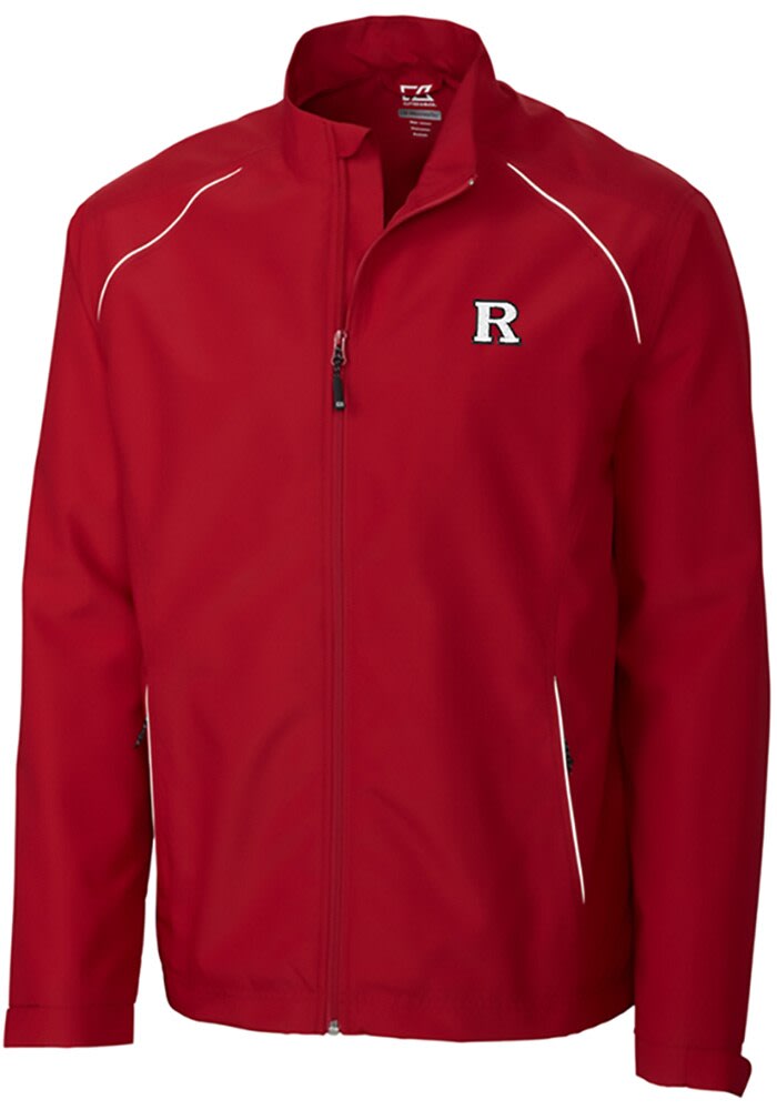 Cutter and Buck Rutgers Scarlet Knights Mens Beacon Light Weight Jacket ...