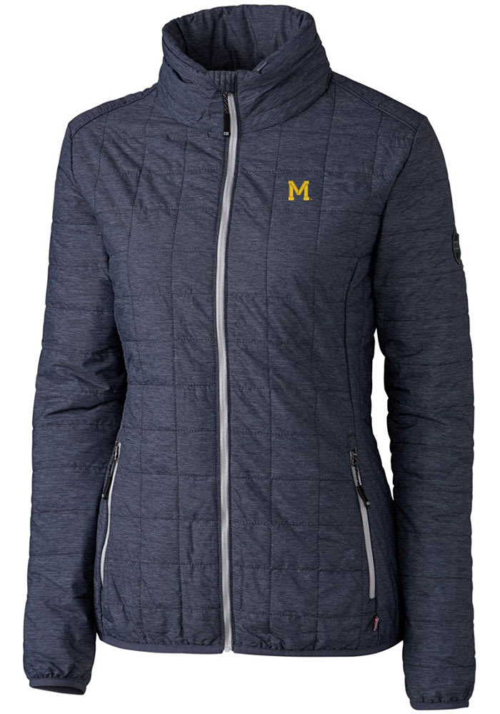 Cutter and Buck Womens ANTHRACITE Michigan Wolverines Vault Rainier ...