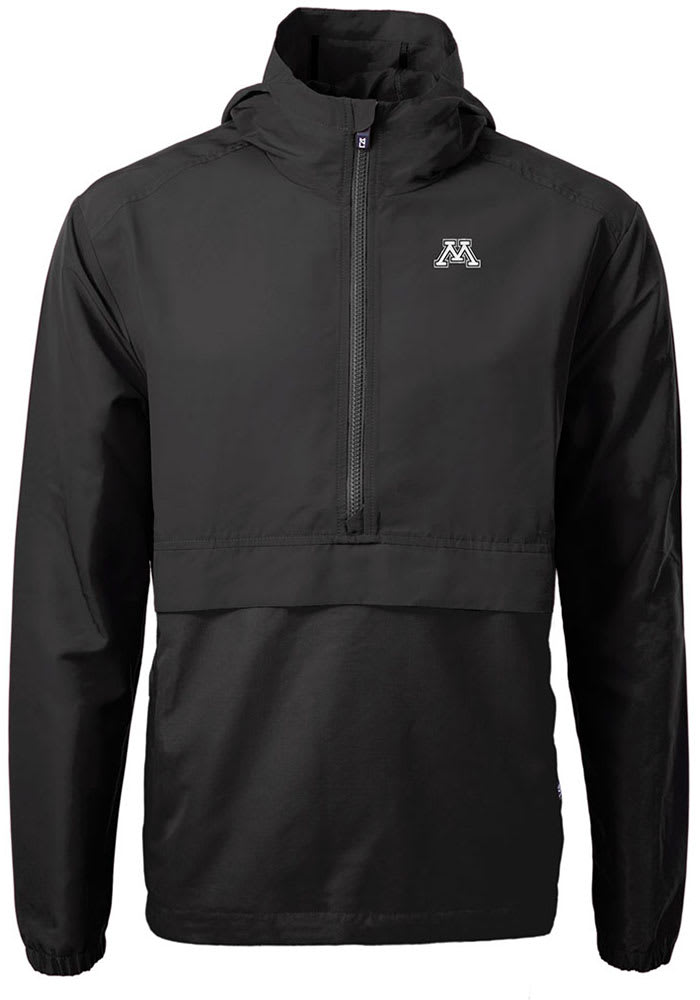 Cutter and Buck Mens BLACK Minnesota Golden Gophers Charter Eco ...