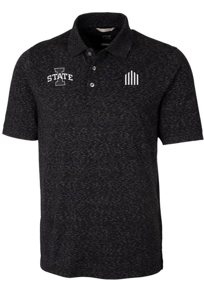 Cutter and Buck Iowa State Cyclones Mens Advantage Space Dye BLACK ...