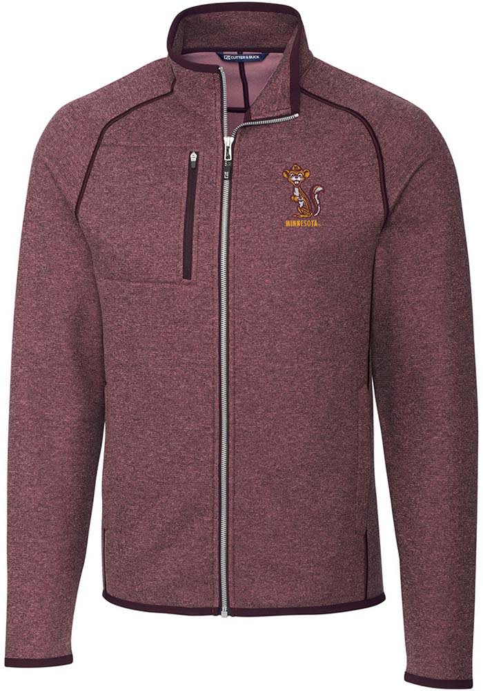 Cutter and Buck Mens MAROON Minnesota Golden Gophers Mainsail Vault Design