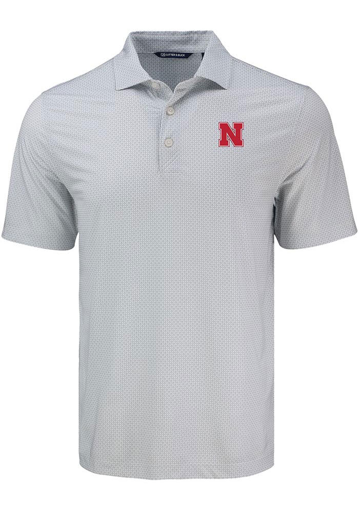 Cutter and Buck Nebraska Cornhuskers Mens Pike Diamond Dot POLISHED ...