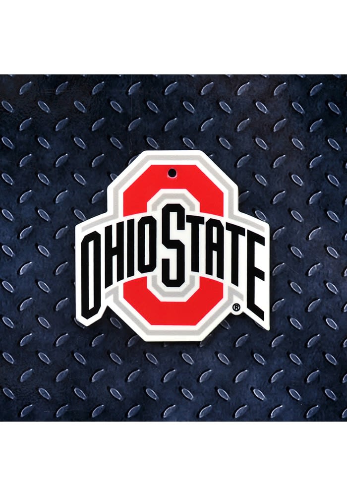 Red Ohio State Buckeyes Steel Logo Magnet - 1360009