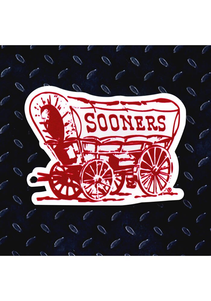 Oklahoma Sooners CRIMSON Steel Logo Magnet - 1360220
