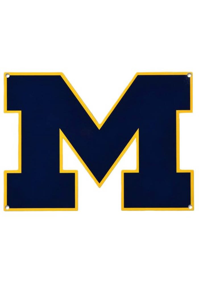 Michigan Wolverines 12" Steel Sign BLUE - 1360430