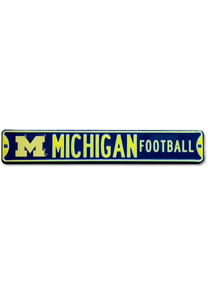 Michigan Wolverines Street sign Sign BLUE - 1360445