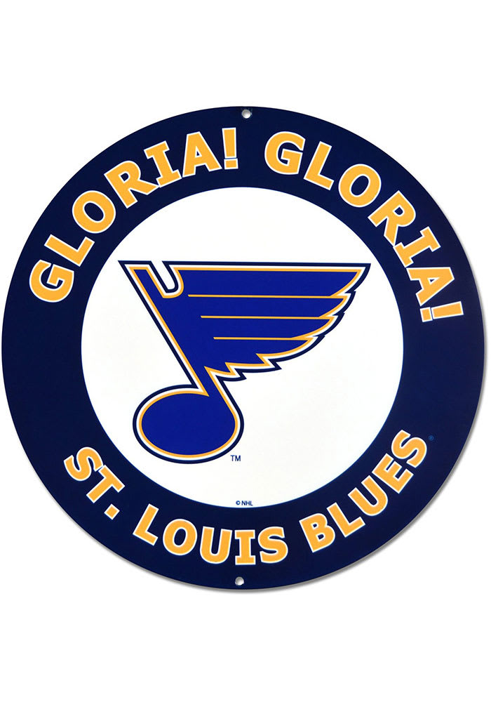 St Louis Blues Play Gloria Sign BLUE - 13610115