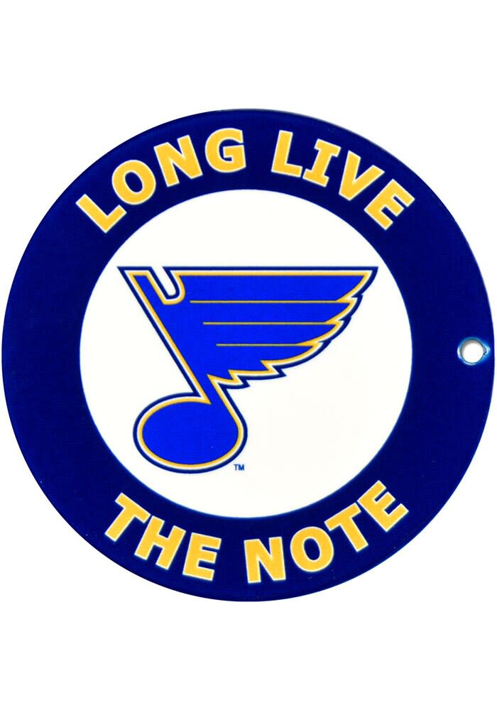 St Louis Blues NAVY Long Live The Note Magnet - 13610123