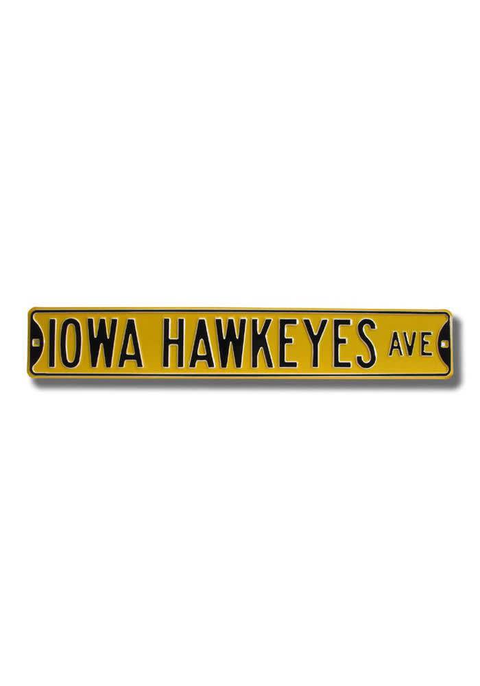 Iowa Hawkeyes Street Sign Sign BLACK - 1361028
