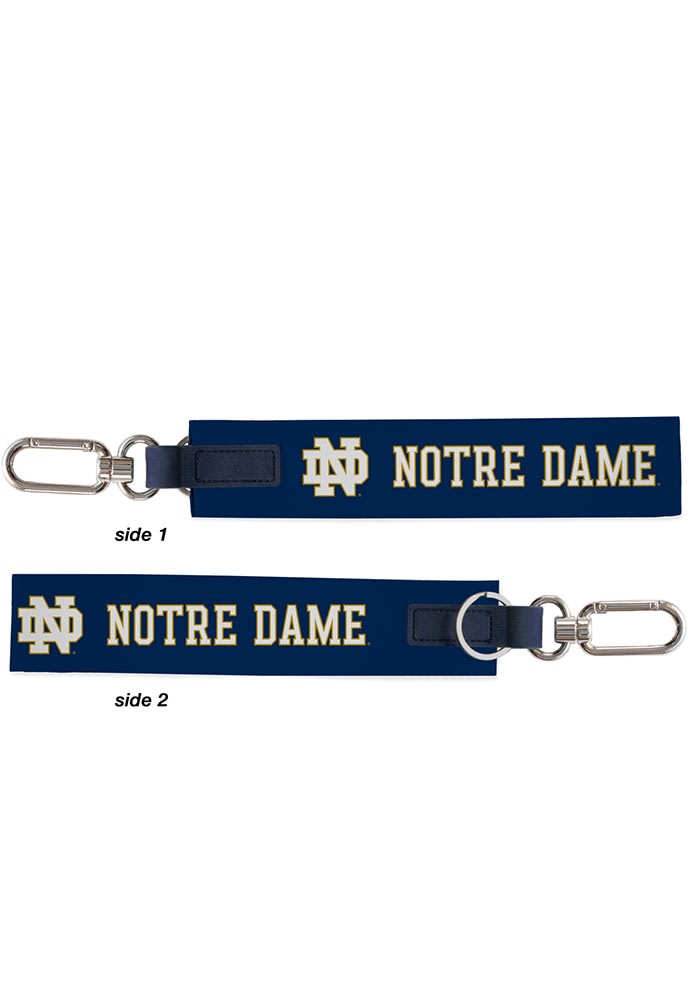Notre Dame Fighting Irish NAVY Oversized KeyStrap Keychain - 1371533