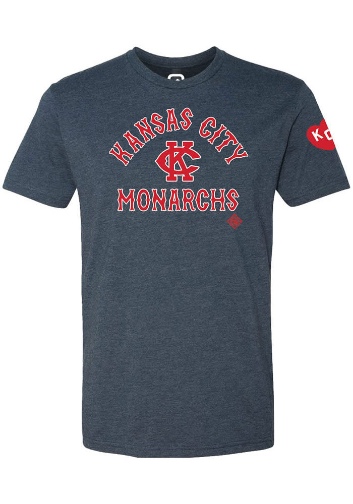 Summit Sportswear Kansas City Monarchs NAVY Number 1 Graphic Short ...