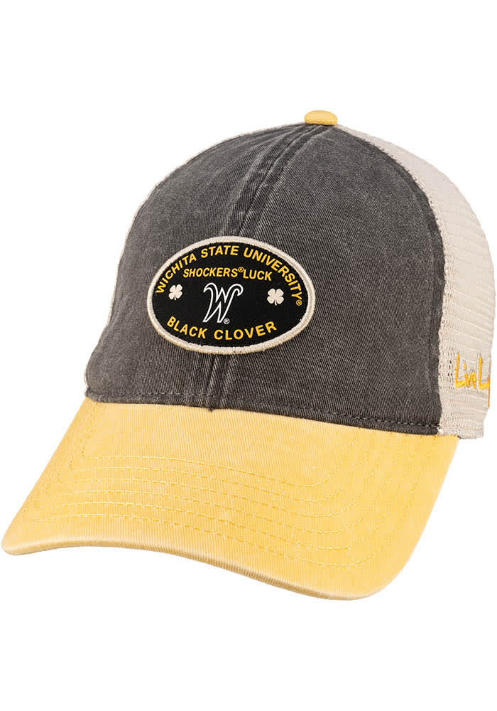 Black Clover Wichita State Shockers BLACK The Retro Adjustable Hat ...