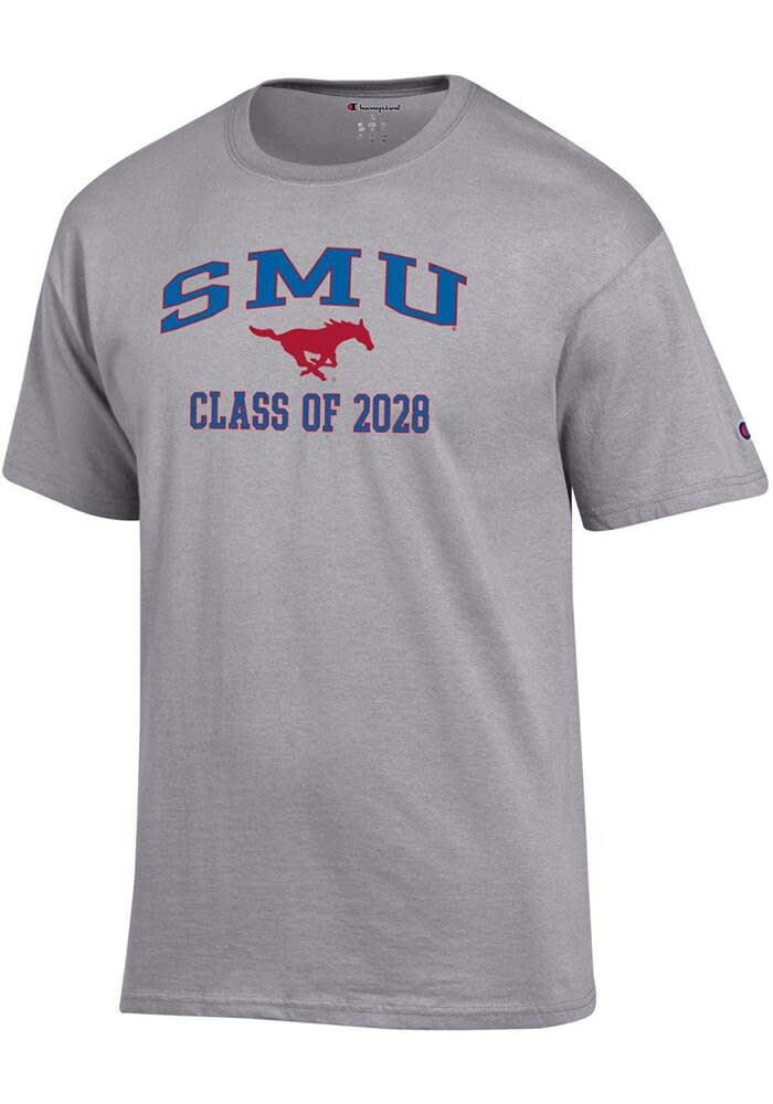 Champion SMU Mustangs ATHLETICGREY Font Class of 2028 Jersey Short ...