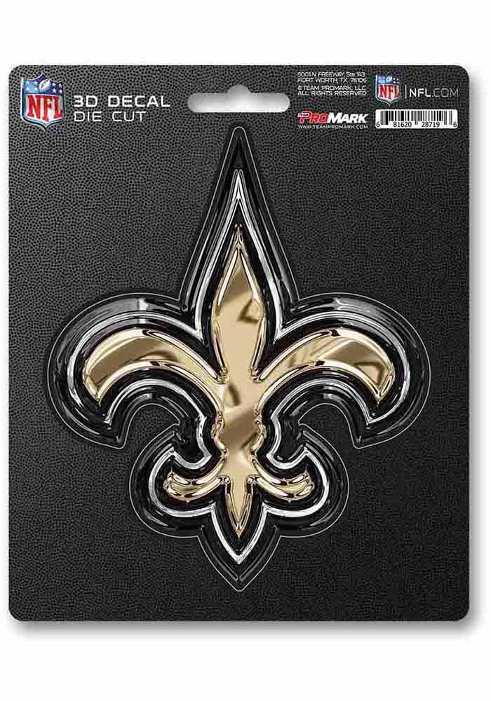 New Orleans Saints GOLD 3D Auto Decal - 1381272