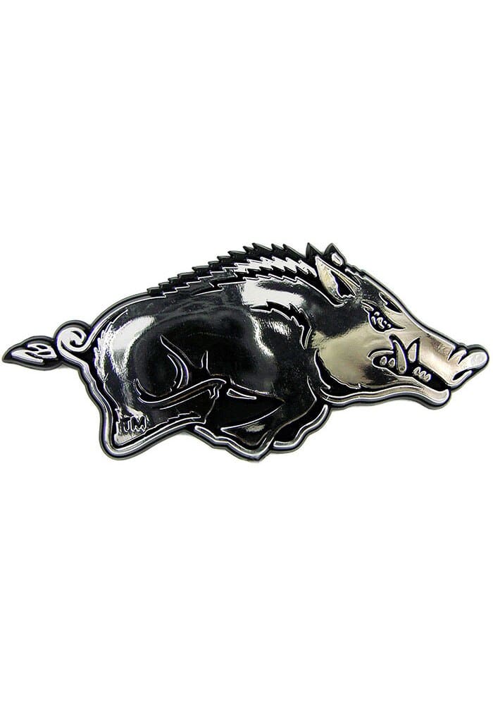 Sports Licensing Solutions Arkansas Razorbacks Red Molded Chrome Car ...