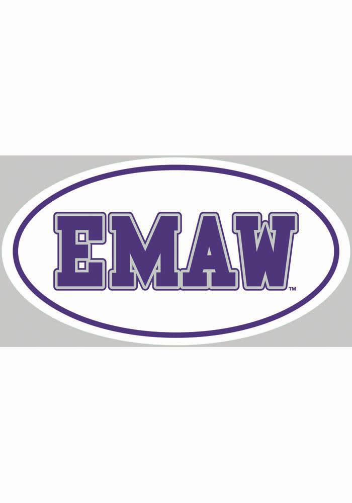 K-State Wildcats 4x7 EMAW Euro Auto Decal - PURPLE