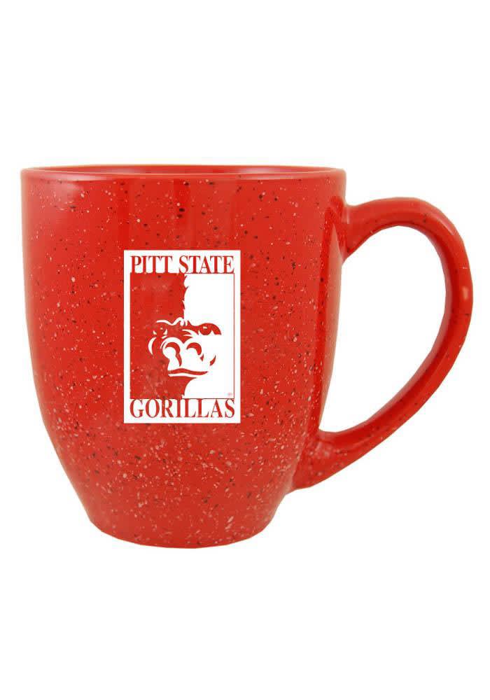 Pitt State Gorillas Red 16oz Speckled Ceramic Mug - 4014271