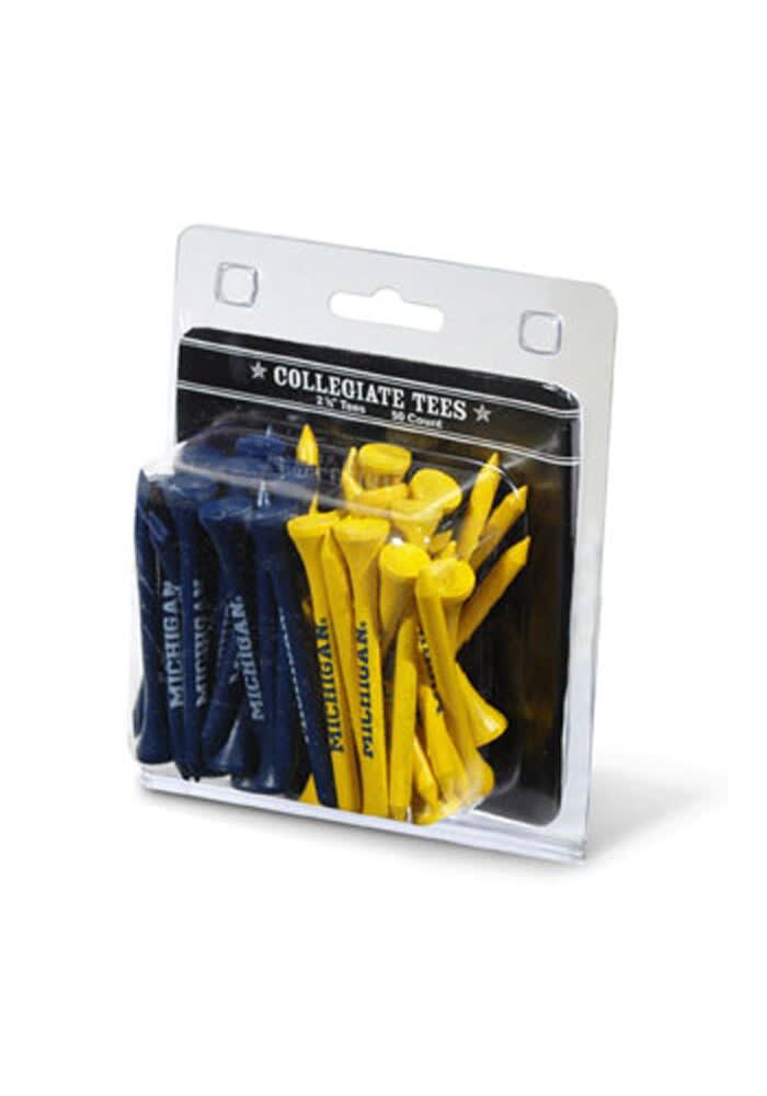Michigan Wolverines NAVY/YELLOW 50 Pack Golf Tees - 13910322