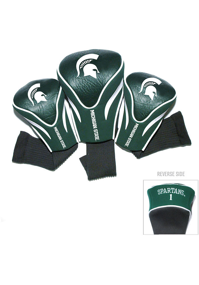 Michigan State Spartans GREEN 3 Pack Contour Golf Headcover - 13910431