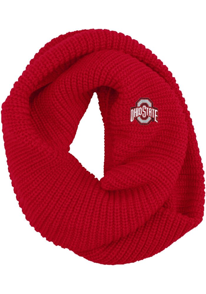 Ohio State Buckeyes LogoFit Red Infinity Womens Scarf - 13920110