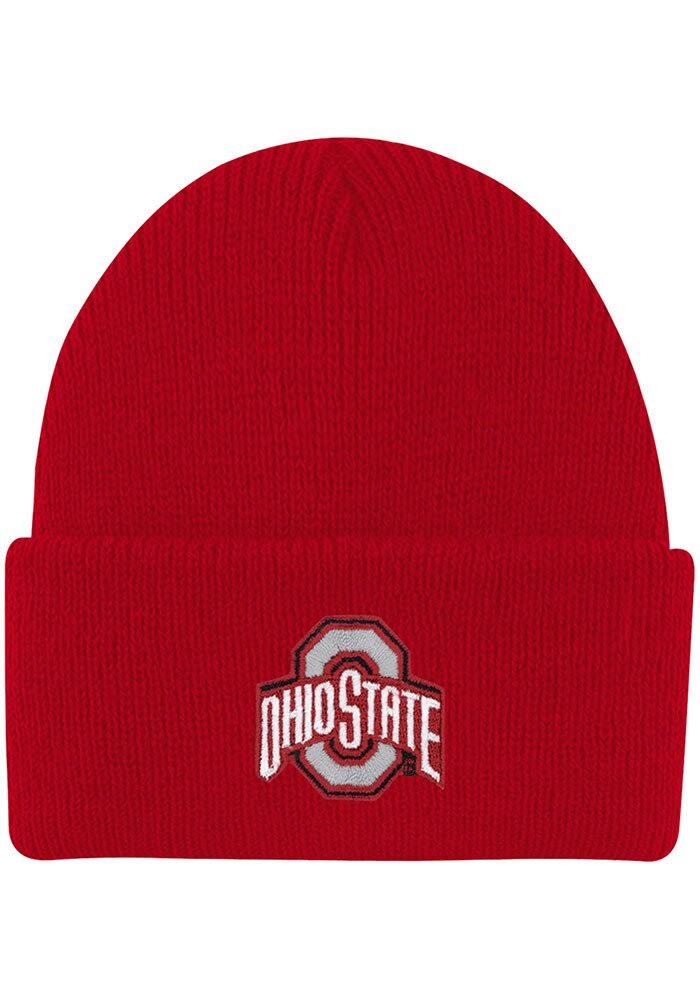 Ohio State Buckeyes LogoFit Red Northpole Beanie Baby Knit Hat - 13920264