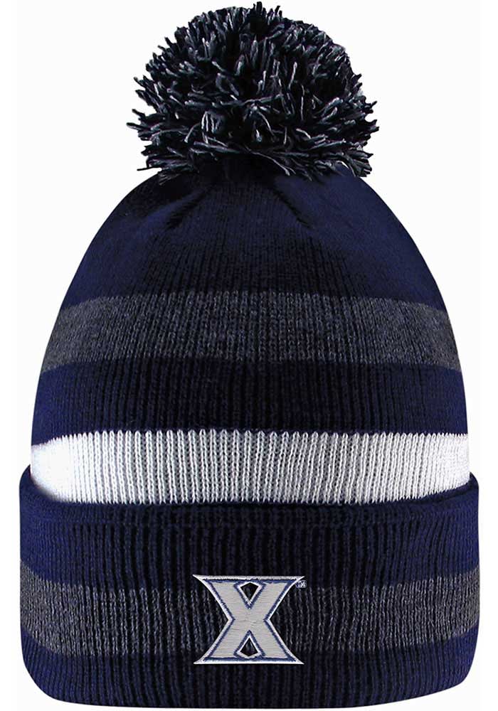 Xavier Musketeers LogoFit NAVY Knit Hat