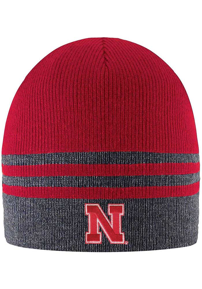 Nebraska Cornhuskers LogoFit GREY Crew Knit Hat - 13920726