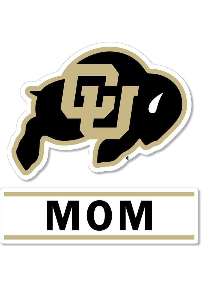 Colorado Buffaloes BLACK 3 Inch Mom Auto Decal - 1404223