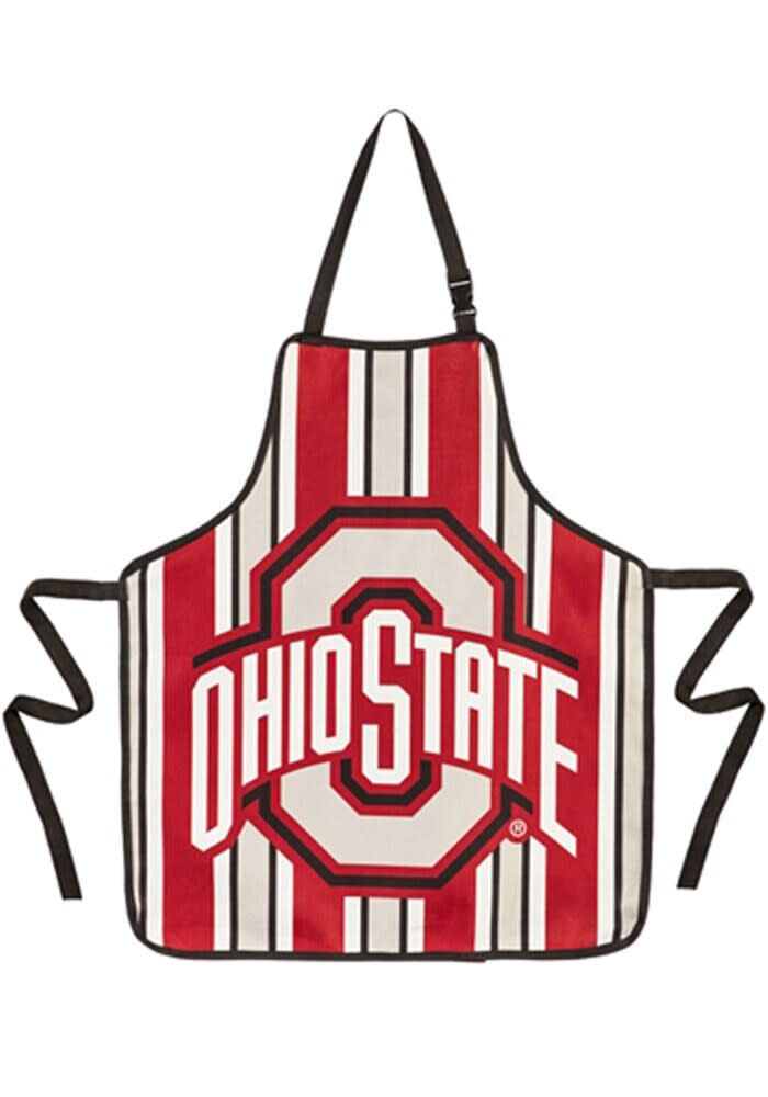 Ohio State Buckeyes BBQ | Ohio State Buckeyes Apron Red Double Sided ...