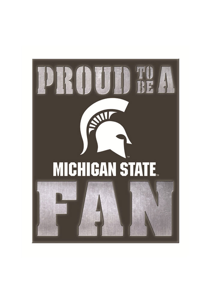 Michigan State Spartans SILVER LED Metal Neon Sign - 141210053