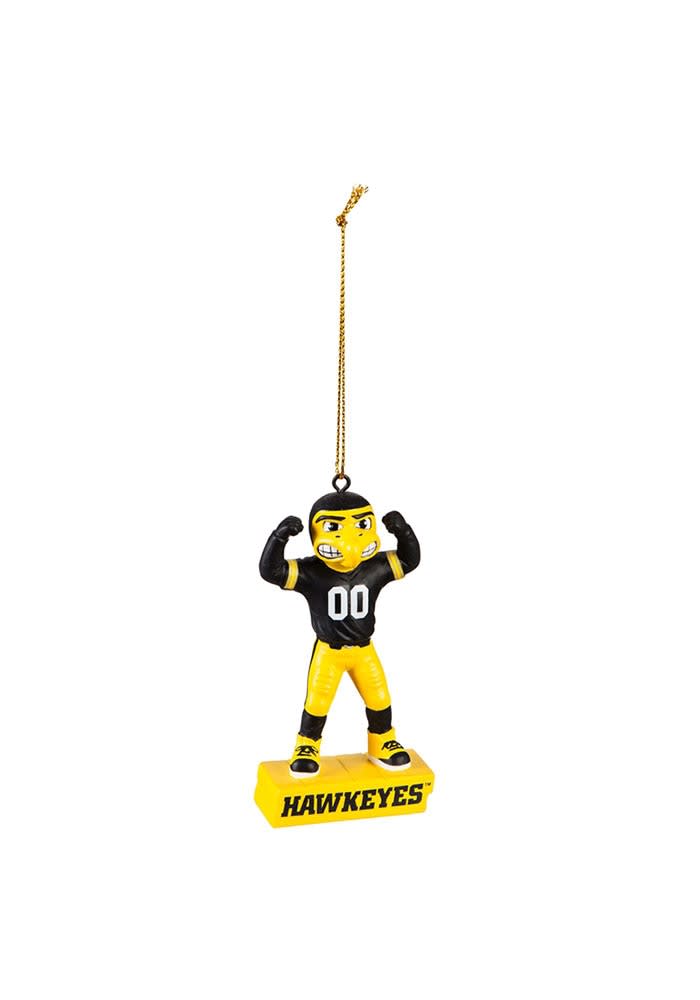 Iowa Hawkeyes YELLOW Team Mascot Ornament - 1412491