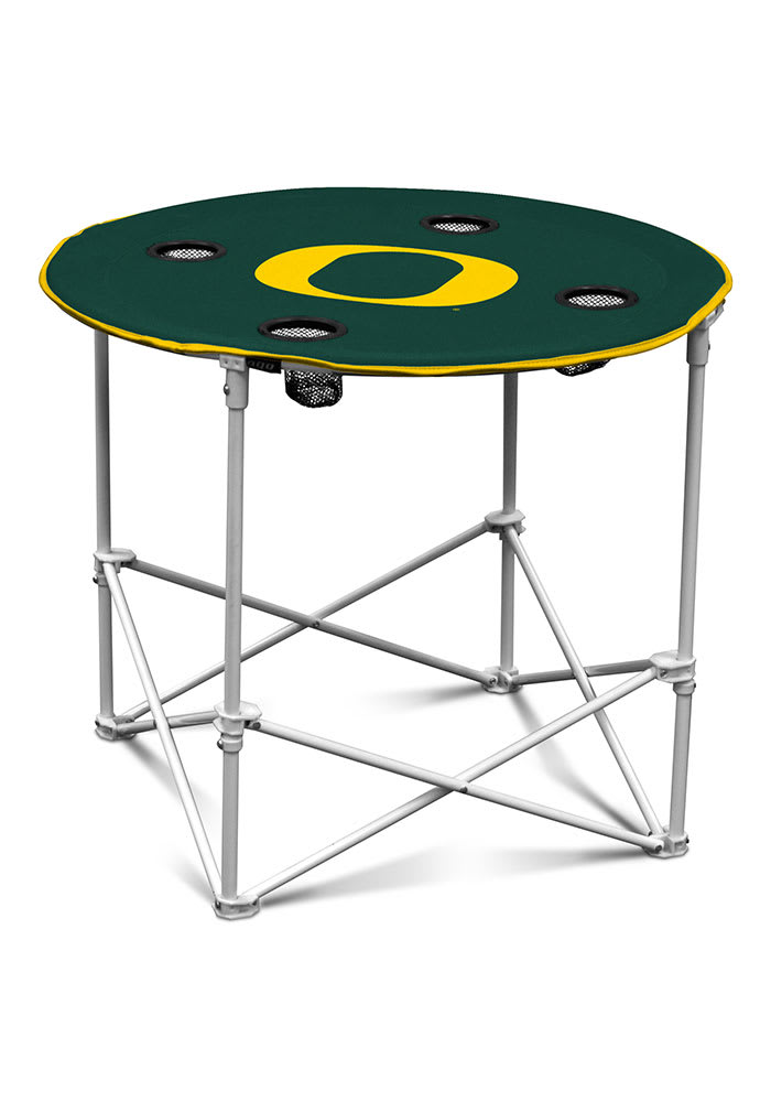 Oregon Ducks GREEN Round Tailgate Table - 14132173