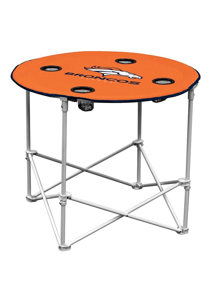 Denver Broncos BLUE/ORANGE Round Tailgate Table - 14132577