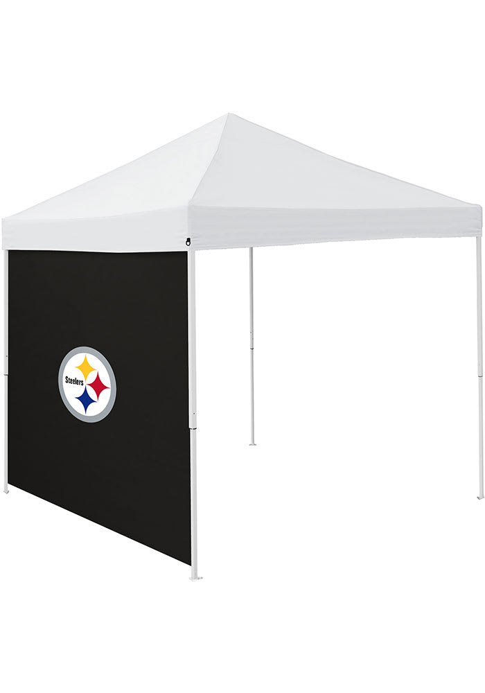 Pittsburgh Steelers BLACK 9x9 Team Logo Tent Side Panel - 14133622