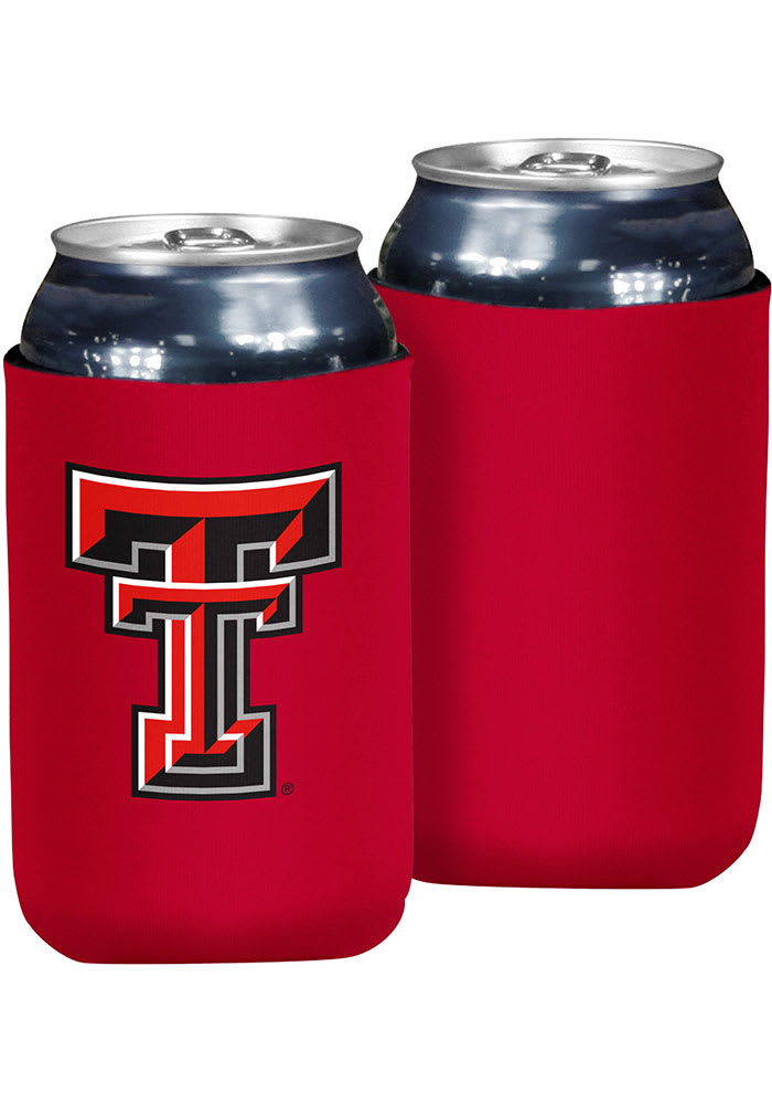 Logo Brands Texas Tech Red Raiders Red 12oz Can Design Coolie - 14134331