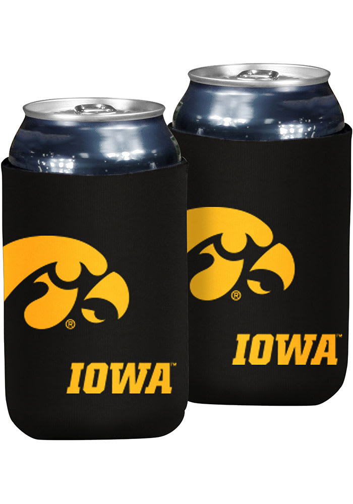 Logo Brands Iowa Hawkeyes BLACK 12 oz Oversized Logo Coolie - 14134869