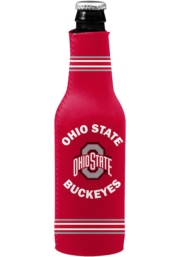 Logo Brands Ohio State Buckeyes Red 12 oz Bottle Design Coolie - 14135102