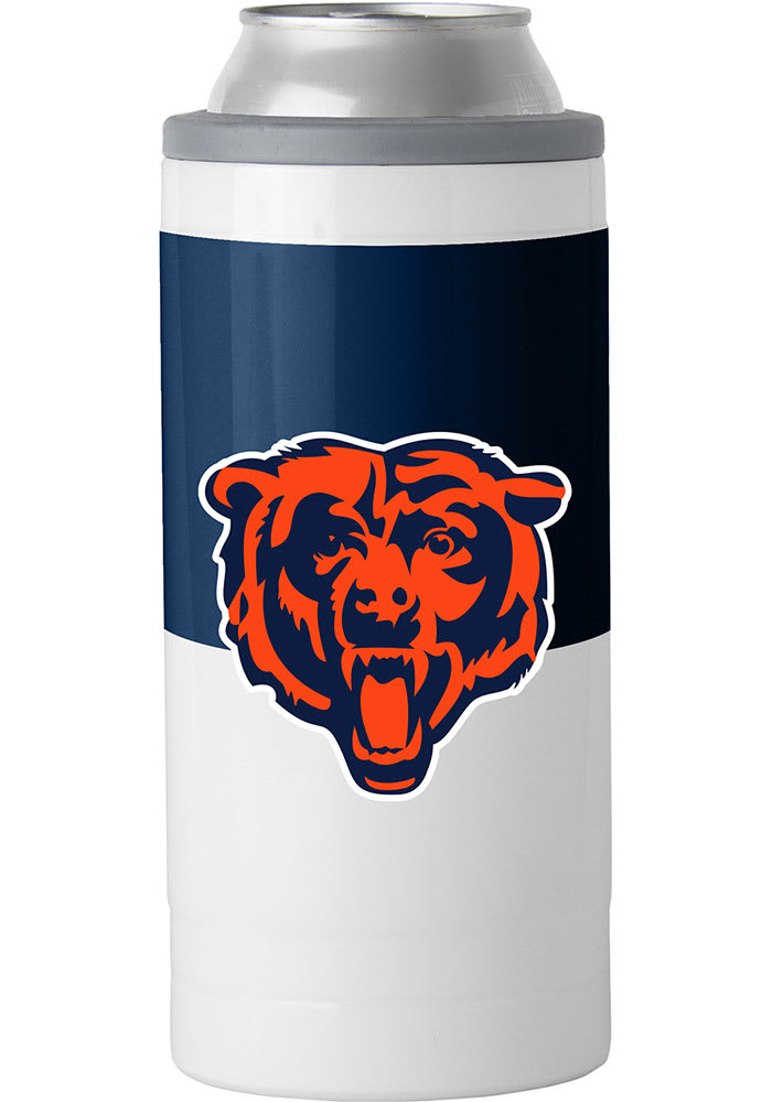 Logo Brands Chicago Bears BLUE 12 oz Colorblock Slim Stainless Steel ...