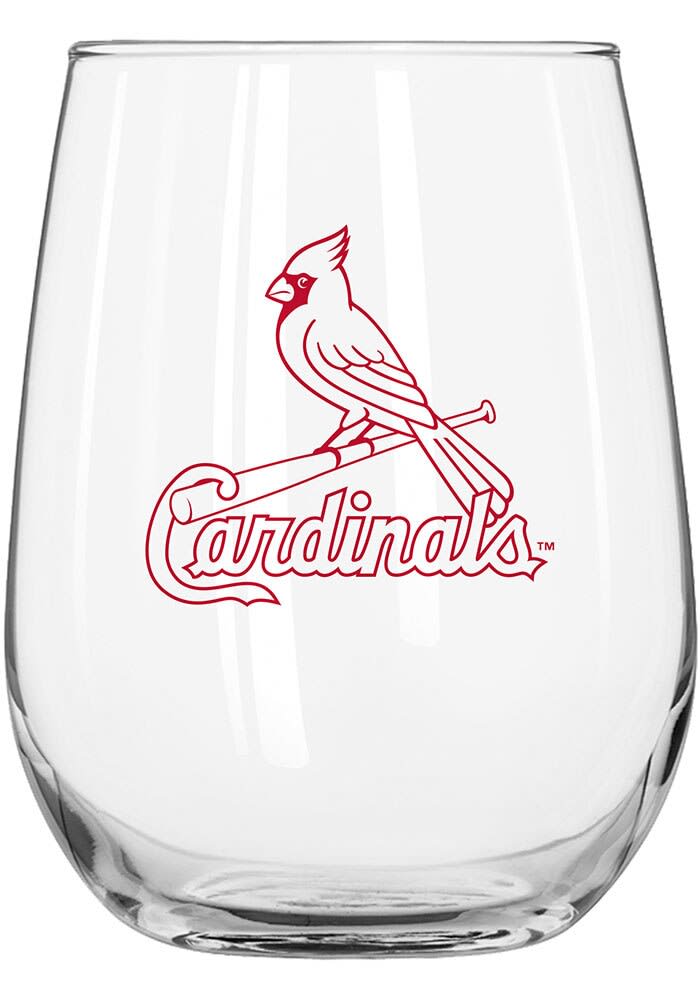 St Louis Cardinals Red 16oz Stemless Wine Glass - 1413807