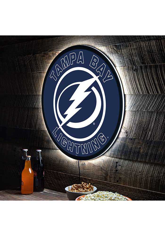 Tampa Bay Lightning 23 in Round Light Up Sign BLUE - 1413862