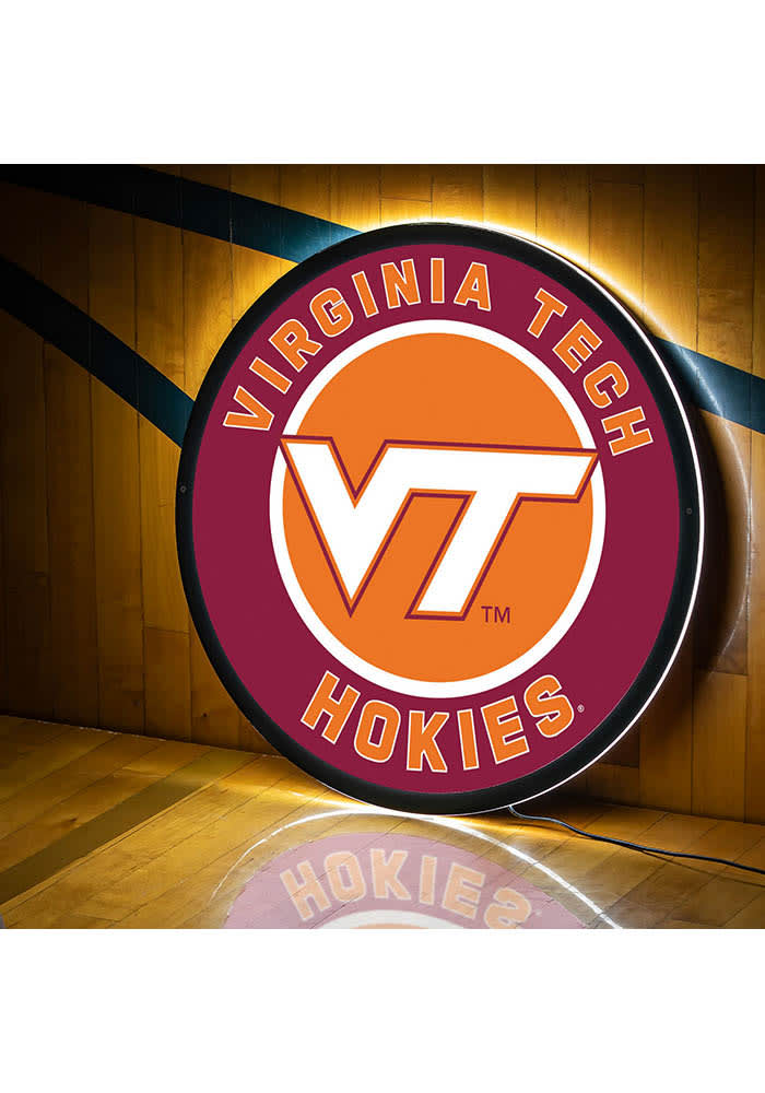 Virginia Tech Hokies 23 in Round Light Up Sign MAROON - 1413881