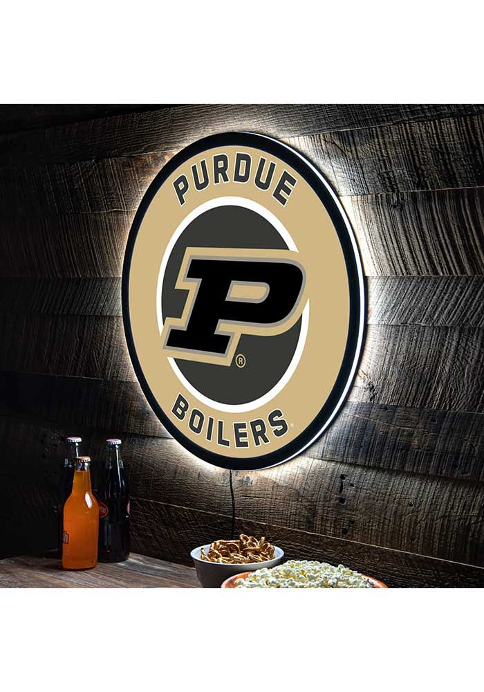 Purdue Boilermakers 23 in Round Light Up Sign GOLD - 1413985