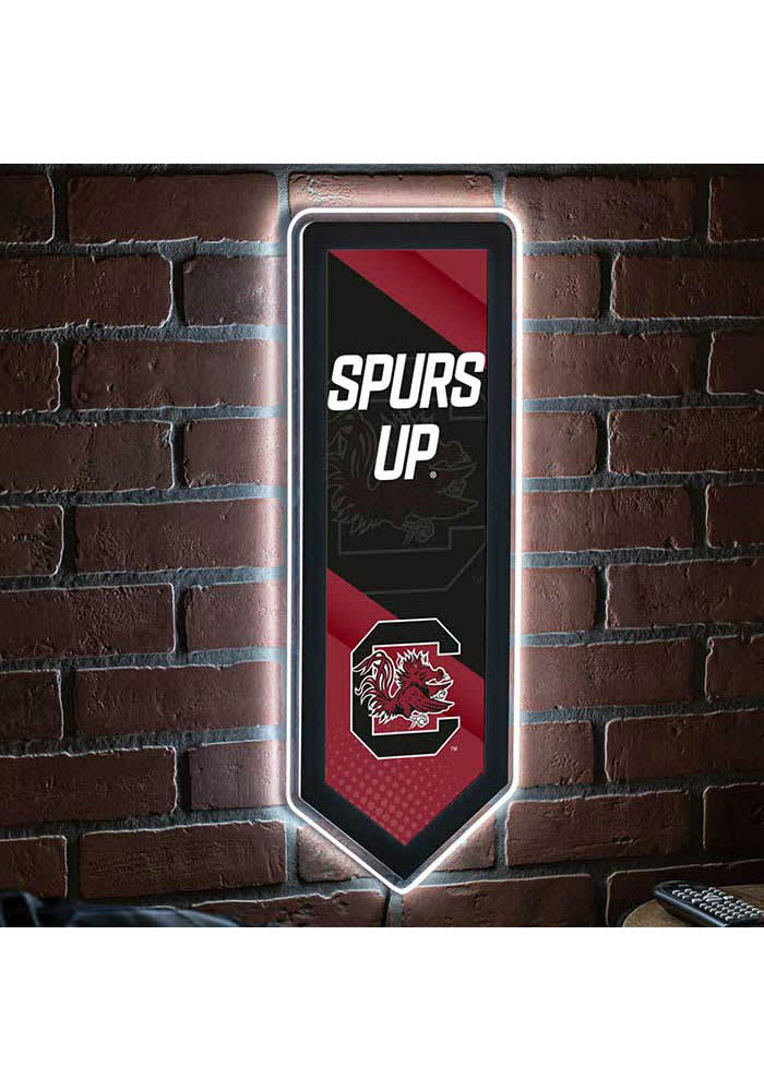 South Carolina Gamecocks 9x23 Banner Shaped Light Up Sign RED - 1414206