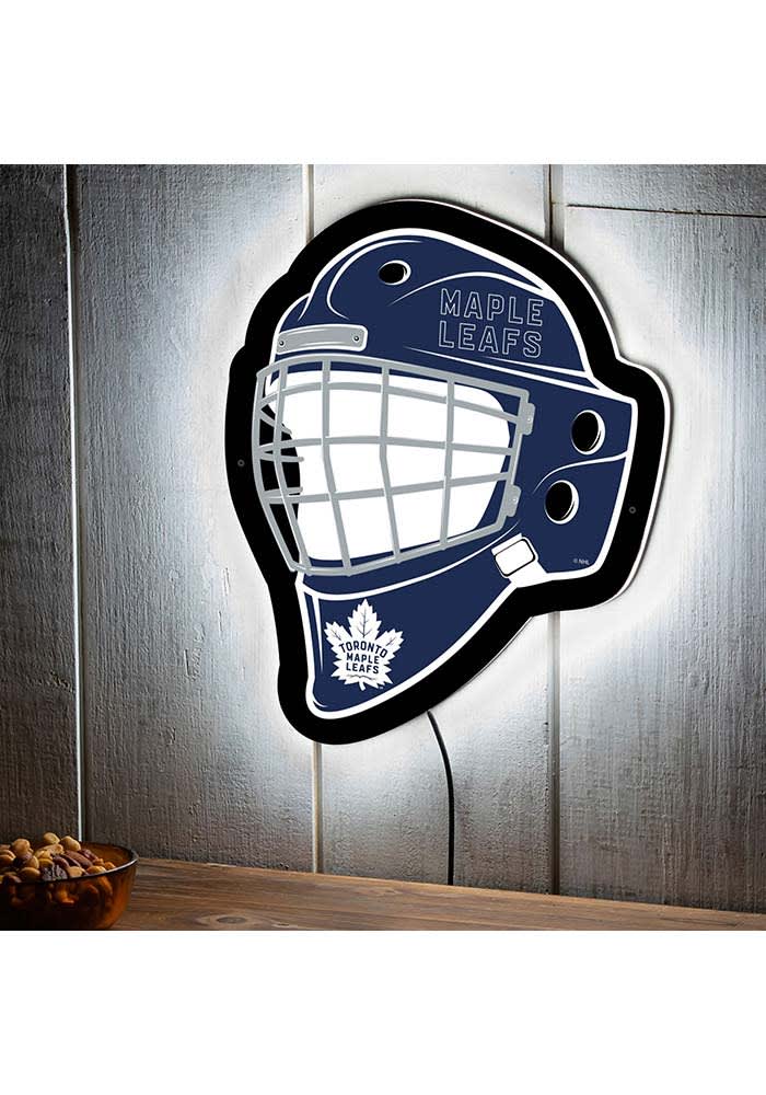 Toronto Maple Leafs 15.6x19 Goalie Mask Light Up Sign BLUE - 1414263
