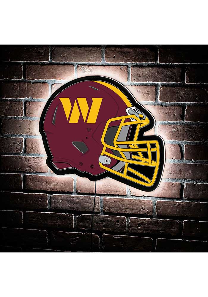 Washington Commanders 19.5x15 Helmet Light Up Sign Red - 1414308