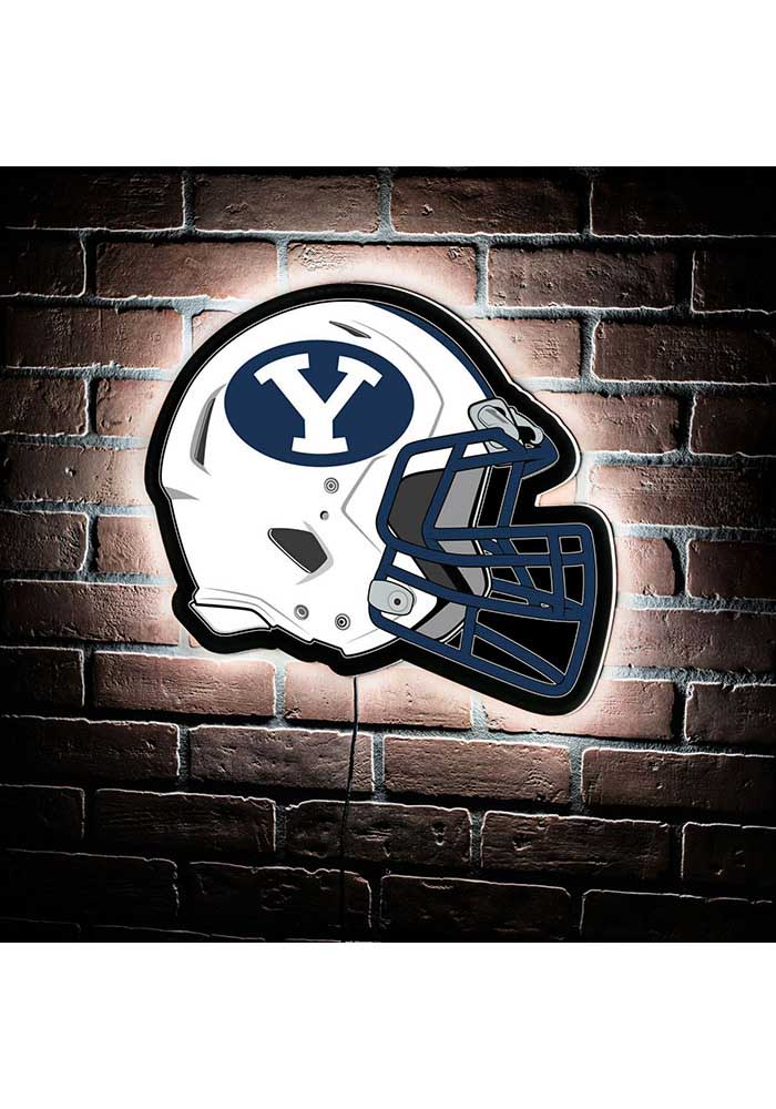 BYU Cougars 19.5x15 Helmet Light Up Sign BLUE - 1414331