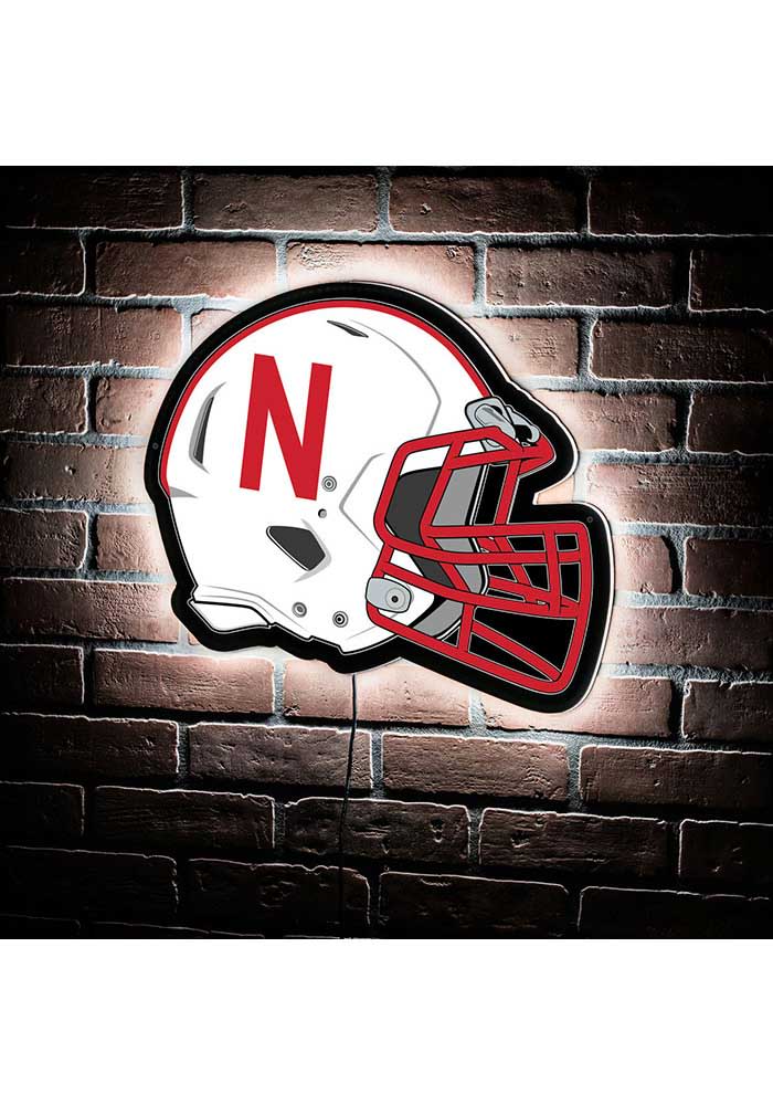 Nebraska Cornhuskers Red 19.5x15 Helmet Light Up Sign - 1414343