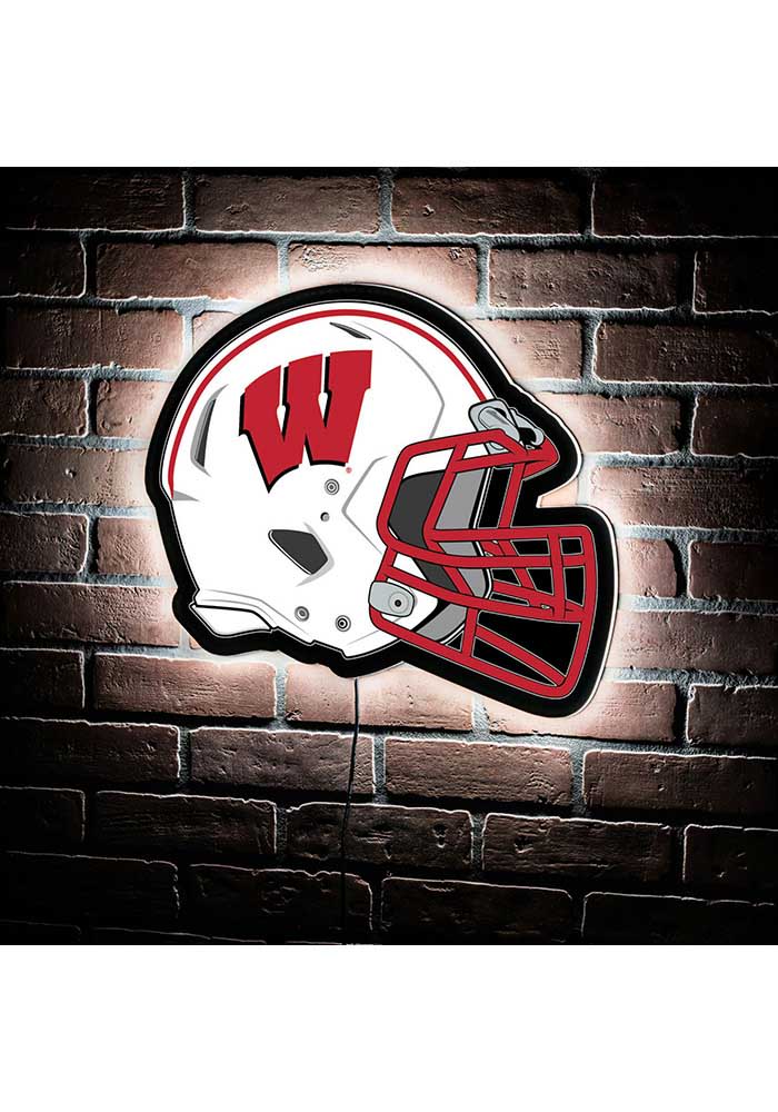 Wisconsin Badgers 19.5x15 Helmet Light Up Sign Red - 1414366